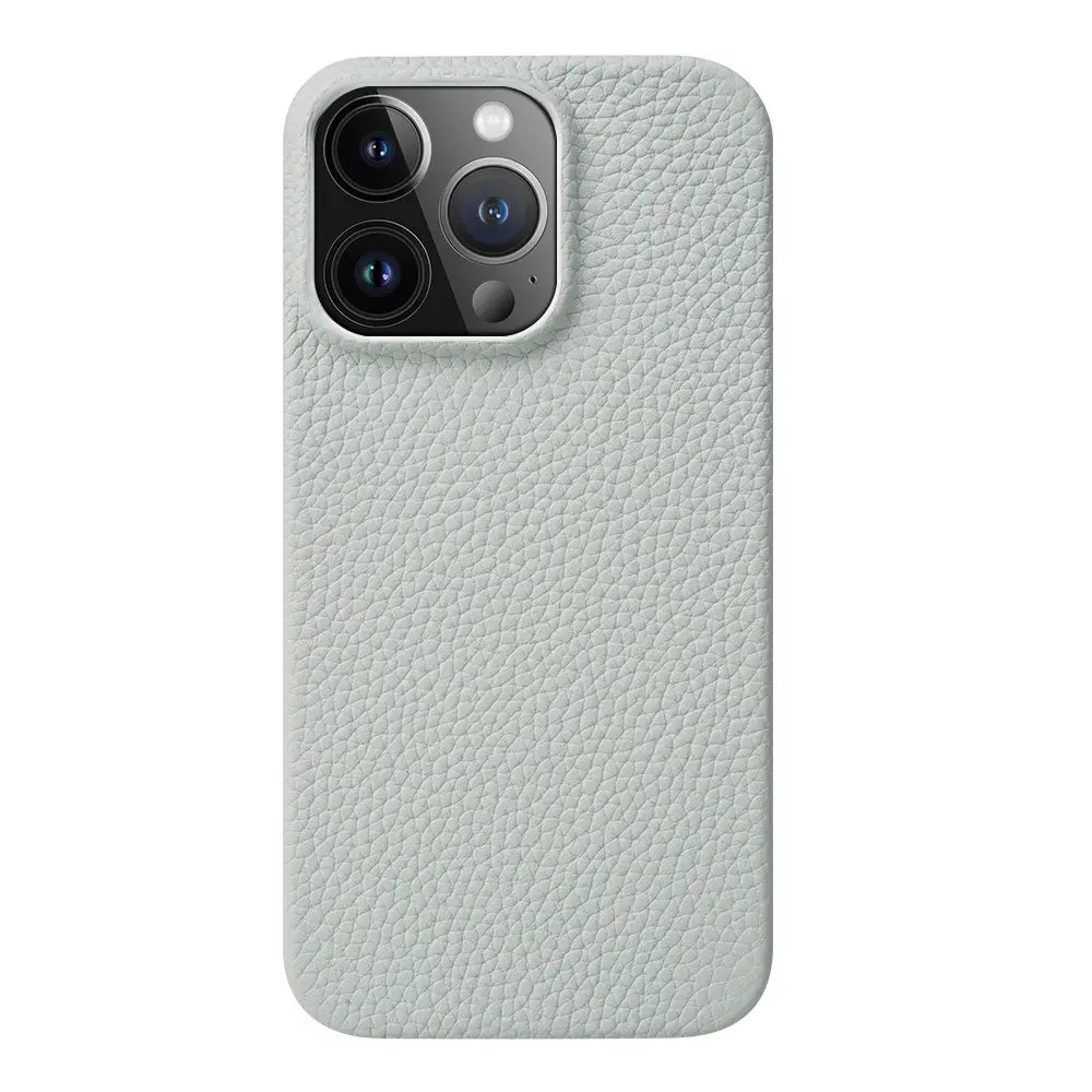 iPhone 12 Luxury Real White Leather case without Magsafe (Top Grain